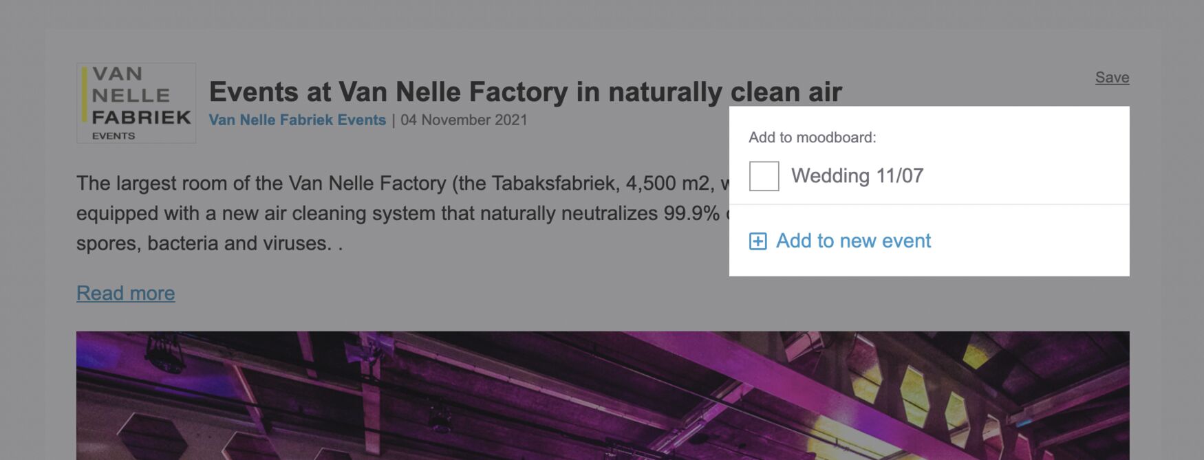 Event mood boards | eventplanner.net